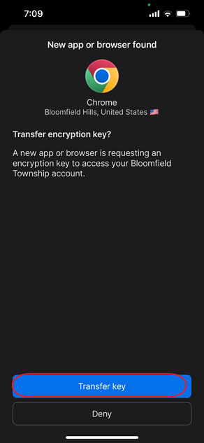 Logging into 1Password on new device – Bloomfield Township